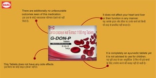This medication is effective in treating dengue fever, digestive issues ...