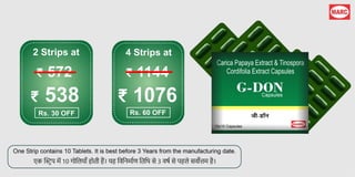 G-Don capsule effectively treats dengue by boosting platelets, cooling the body, relieves ...