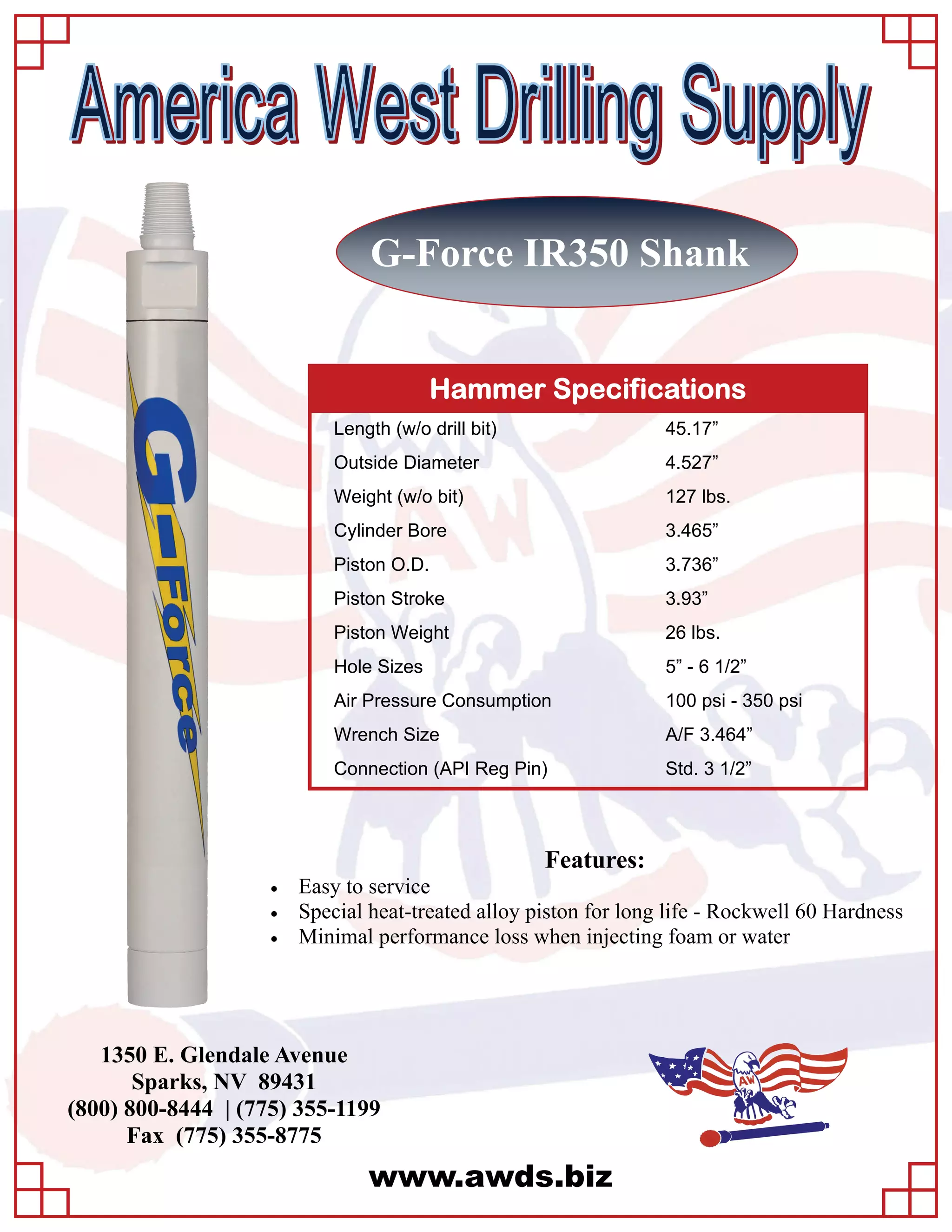 G force ir350 hammer brochure | PDF