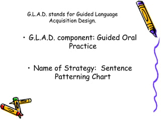 G.l.a.d. strategy powerpoint by Marilyn Edwards | PPT