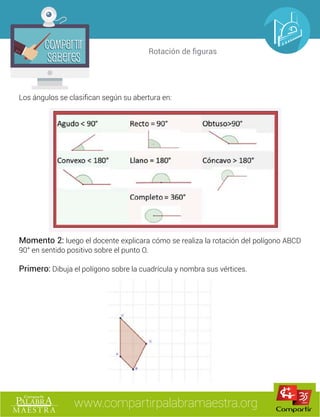 Guía para maestros: Rotación de figuras | PDF