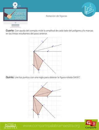 Guía para maestros: Rotación de figuras | PDF
