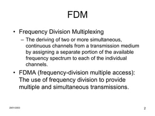 Multiplexing | PPTX | Computer Networking | Computing
