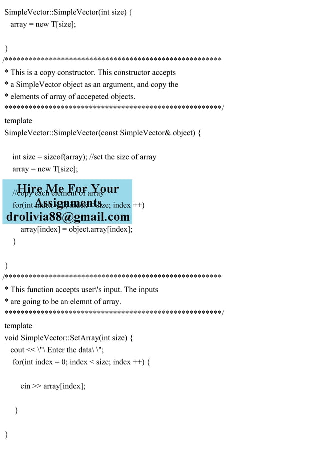 g++ -o simpleVector.exe simpleVector.cpp #include stdio.h #i.pdf | Free Download