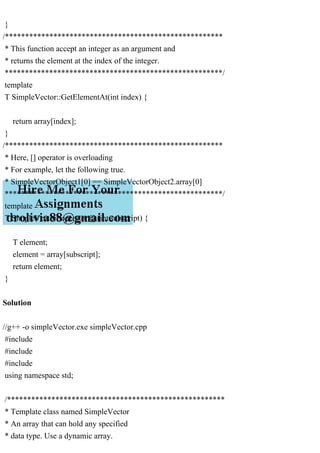 g++ -o simpleVector.exe simpleVector.cpp #include stdio.h #i.pdf