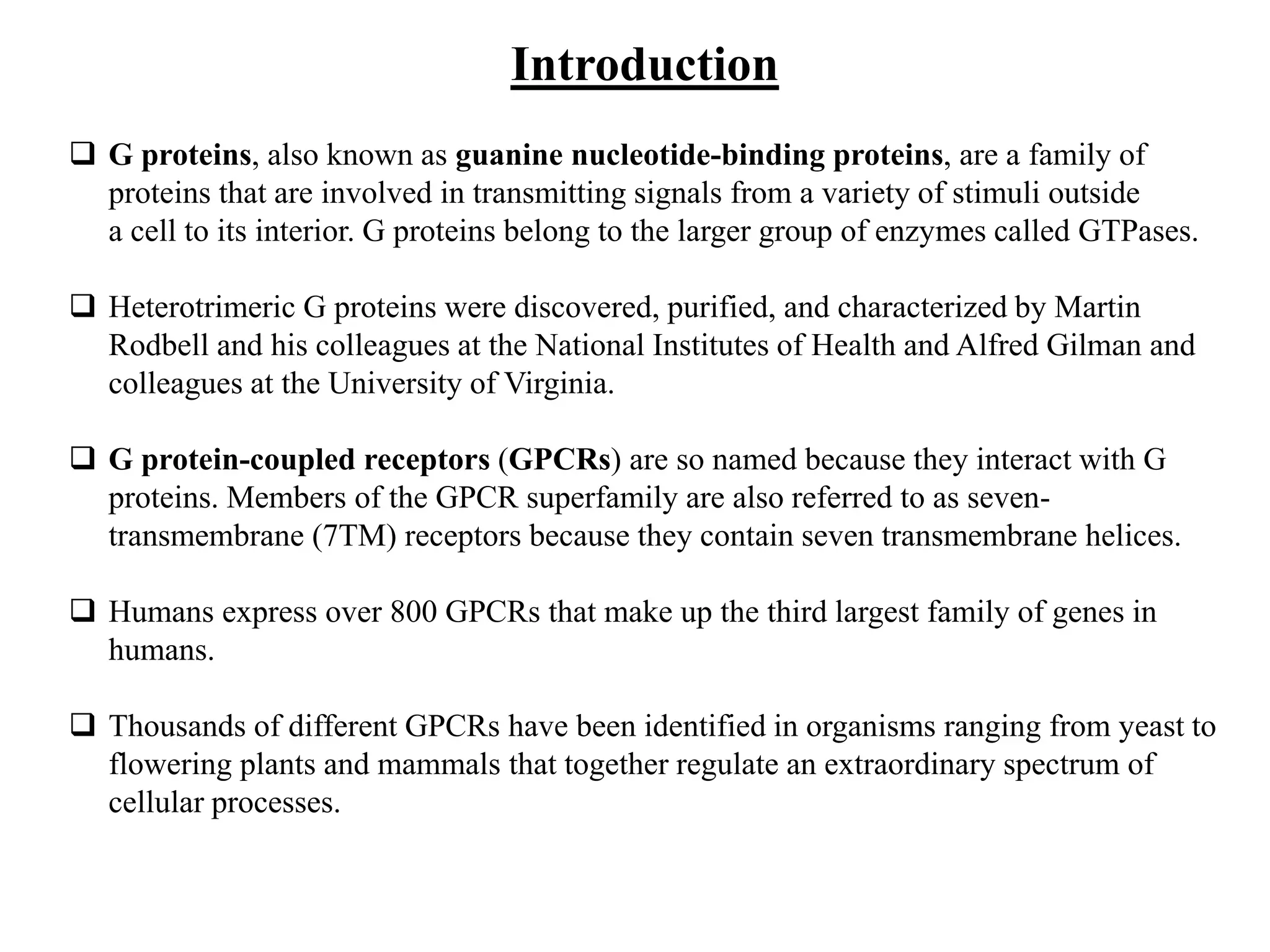 G-Protein Coupled Receptors and Secondary Messenger Pathways | PPTX