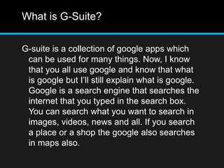 G suite | PPT