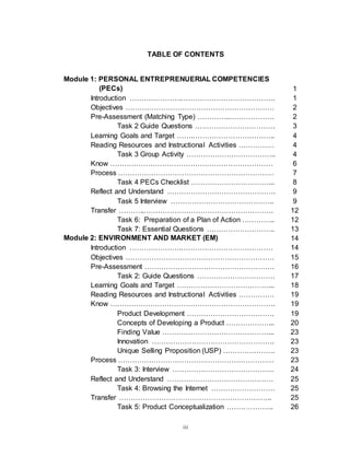 Technical Drafting Table of Contents | PDF