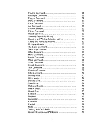 Technical Drafting Table of Contents | PDF