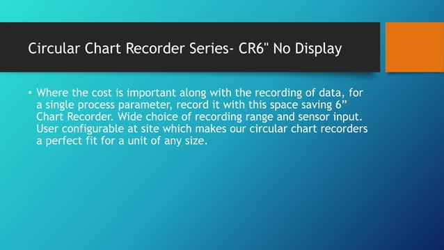 Circular Chart Recorders for Accurate Process Parameter Management ...