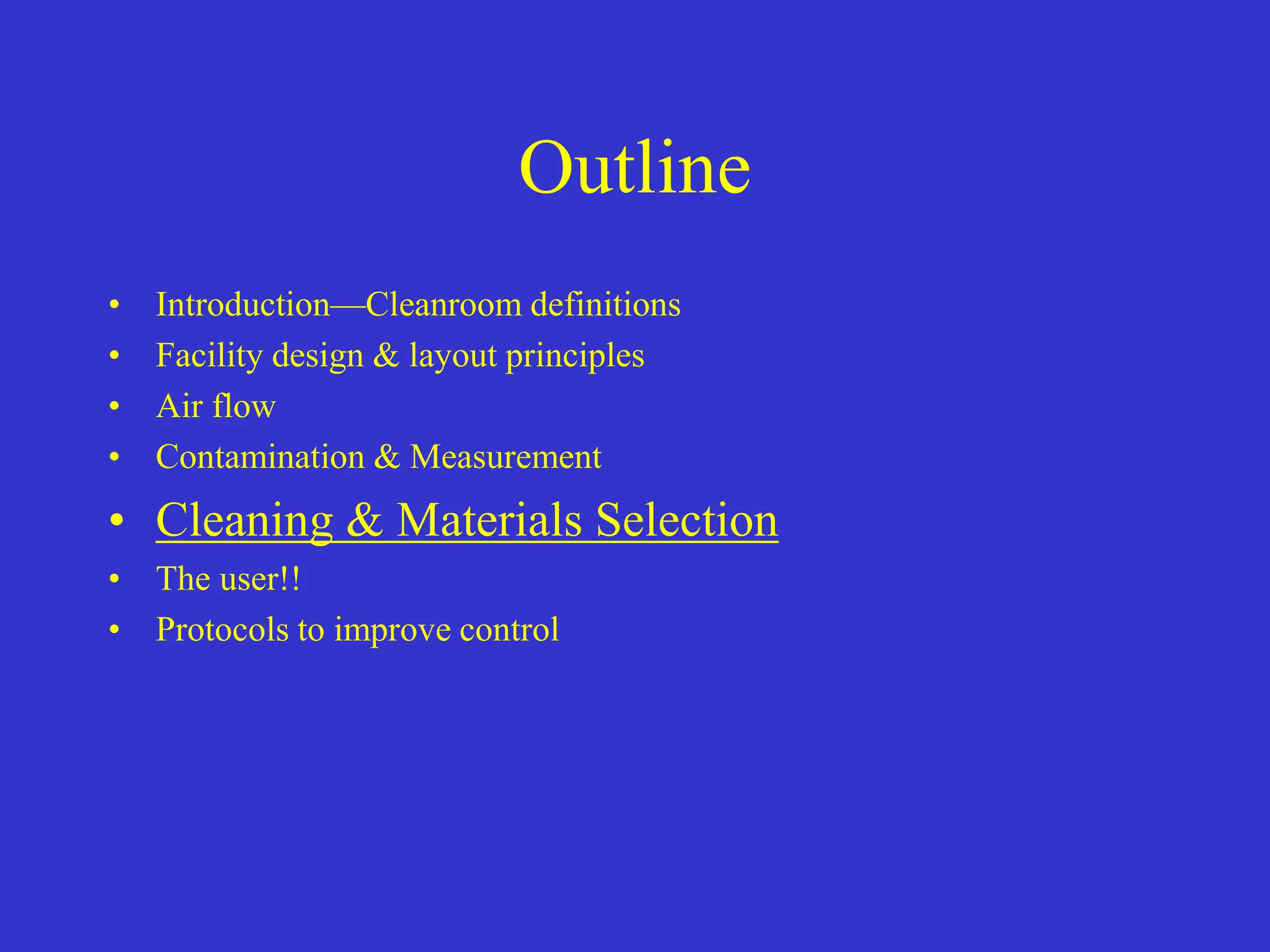 Cleanroom Basics design and requirement .ppt