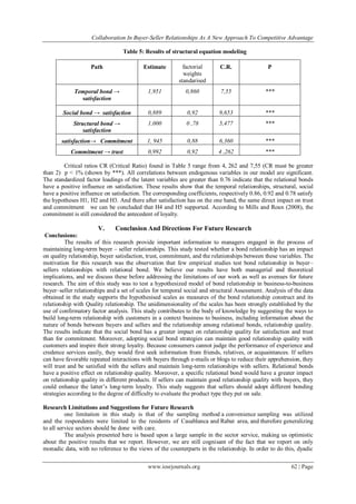 Collaboration in Buyer-Seller Relationships as a New Approach to Competitive Advantage | PDF