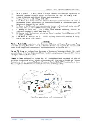 Wireless Sensor Networks in Chemical Industry | PDF