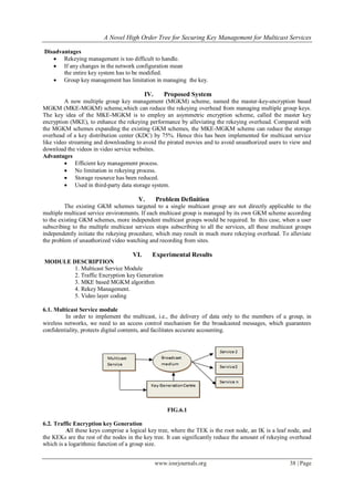 A Novel High Order Tree for Securing Key Management for Multicast Services | PDF