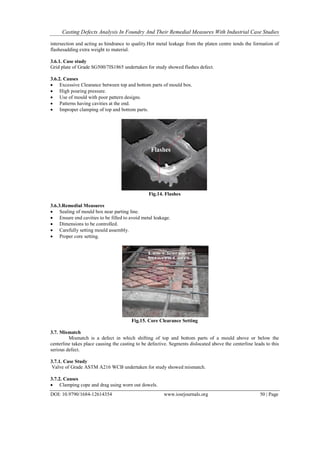 Casting Defects Analysis in Foundry and Their Remedial Measures with Industrial Case Studies | PDF