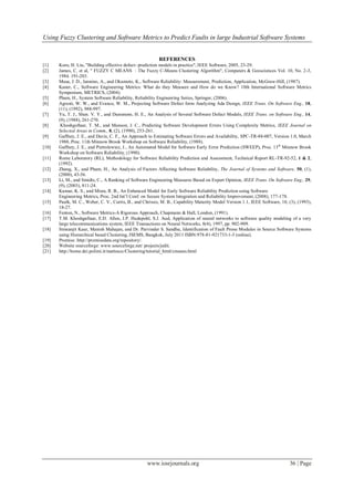 Using Fuzzy Clustering and Software Metrics to Predict Faults in large Industrial Software ...