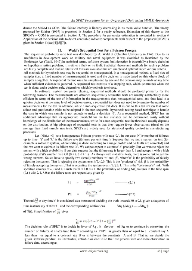 An SPRT Procedure for an Ungrouped Data using MMLE Approach | PDF