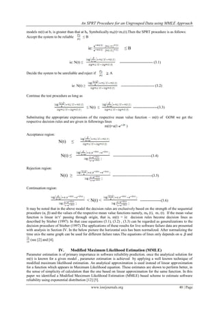 An SPRT Procedure for an Ungrouped Data using MMLE Approach | PDF