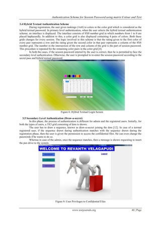 Authentication Scheme for Session Password using matrix Colour and Text | PDF | Internet | Computing