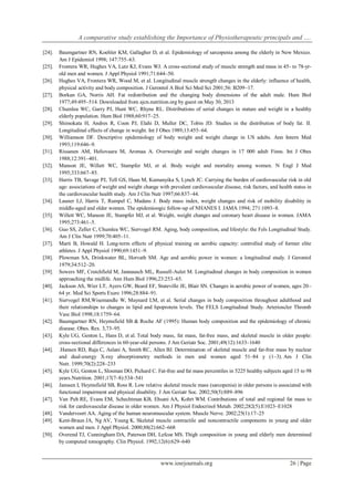 A Comparative Study Establishing the Importance of Physiotherapeutic ...