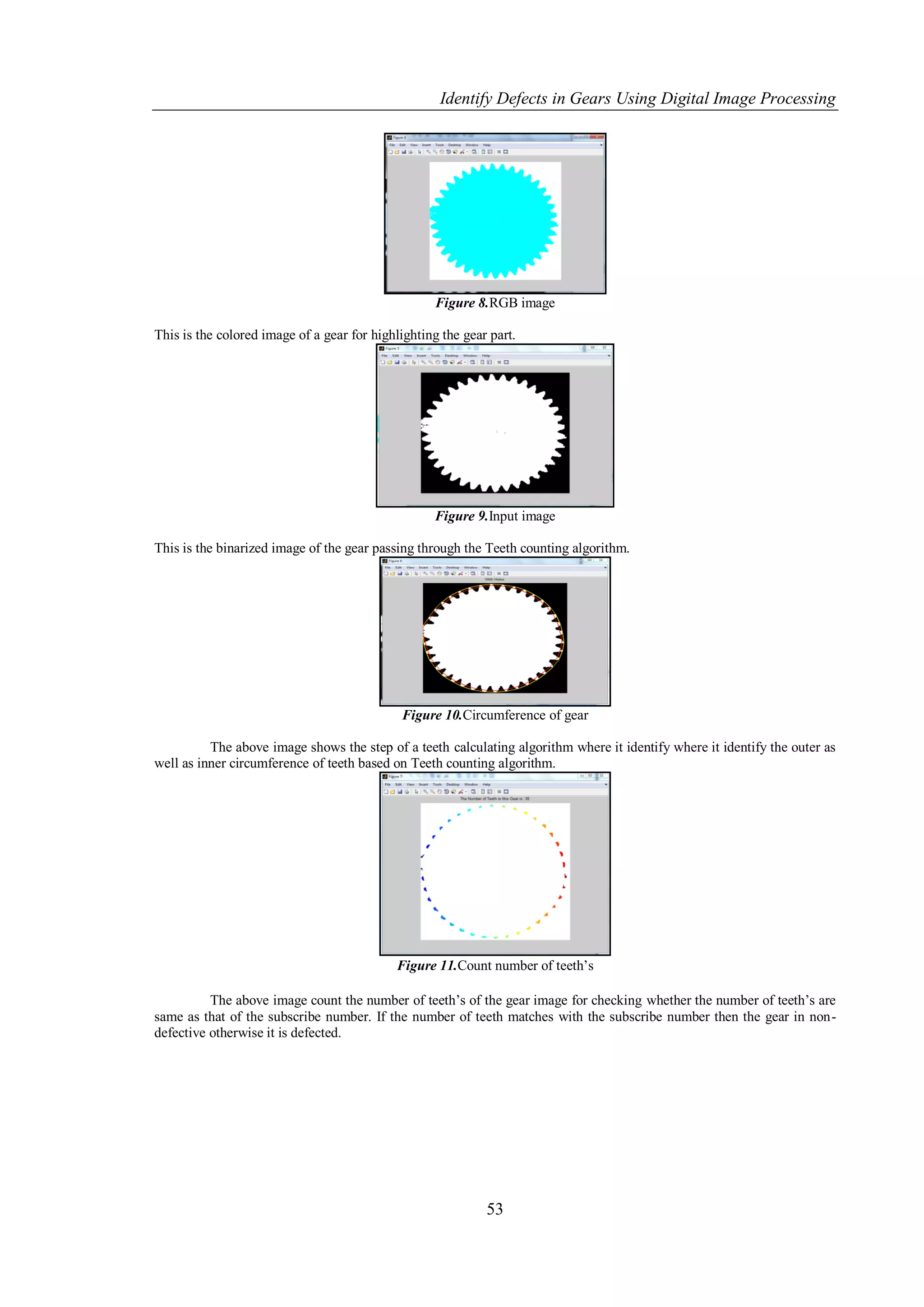 Identify Defects in Gears Using Digital Image Processing | PDF