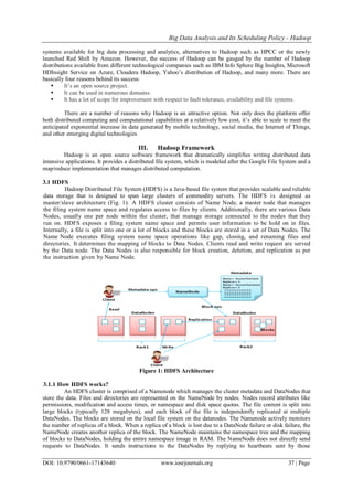 Big Data Analysis and Its Scheduling Policy – Hadoop | PDF | Cloud Computing | Internet