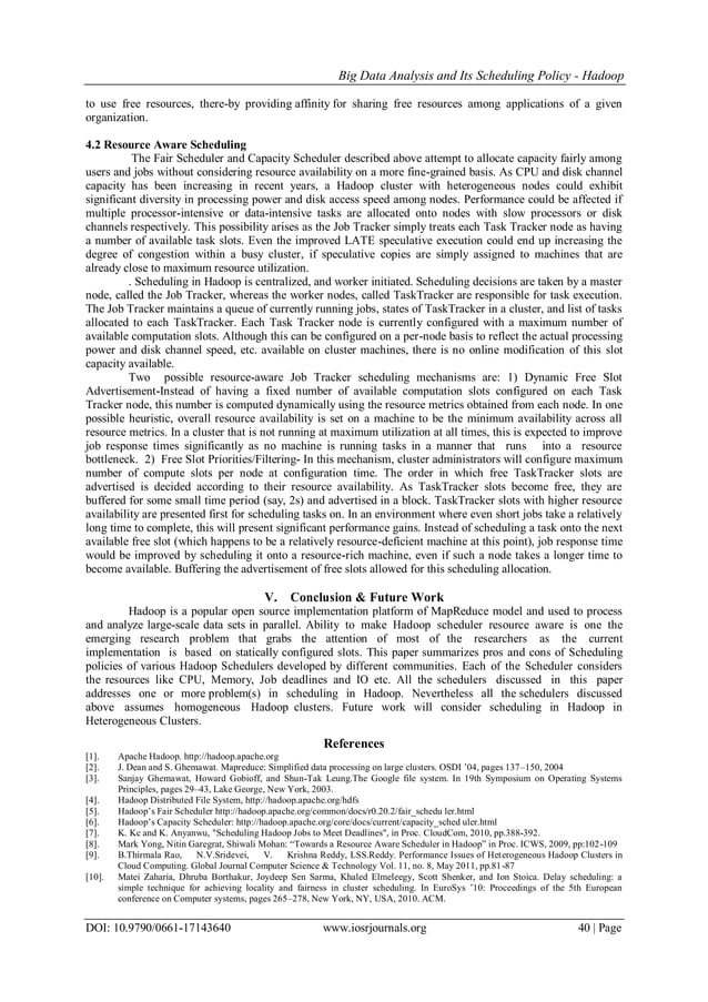 Big Data Analysis and Its Scheduling Policy – Hadoop | PDF | Cloud Computing | Internet
