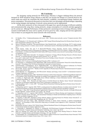 A review of Hierarchical energy Protocols in Wireless Sensor Network | PDF
