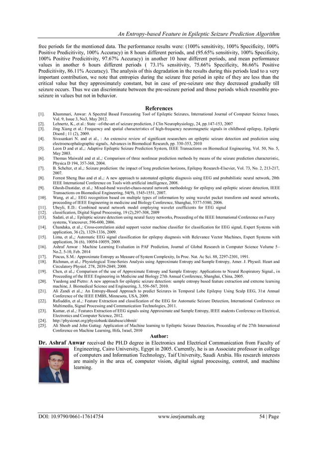 An Entropy Based Feature In Epileptic Seizure Prediction Algorithm Pdf