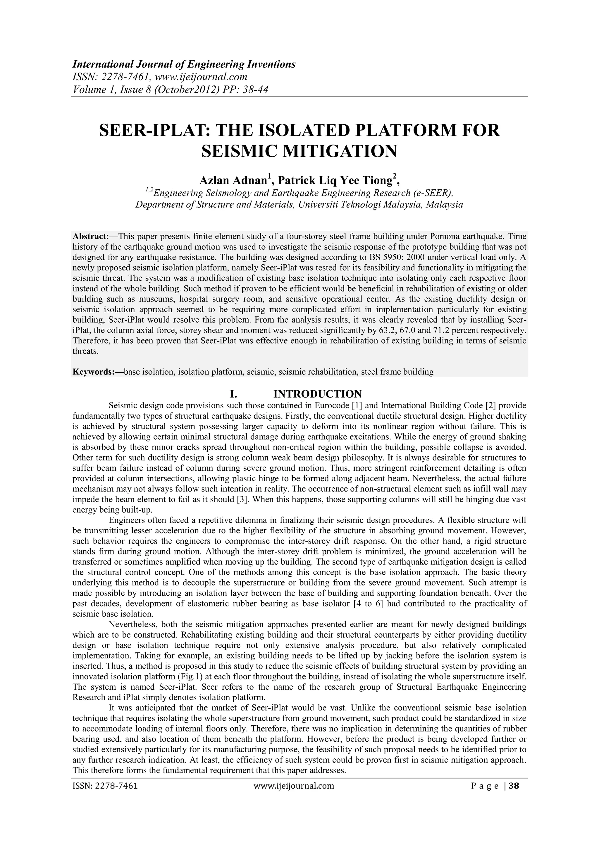 International Journal of Engineering Inventions (IJEI) | PDF