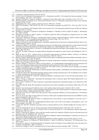 Protective Effect of Salacia Oblanga and Quercetin on Cyclophosphamide-Induced Chromosome ...