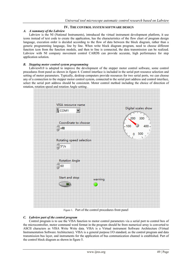 Universal tool microscope automatic control research based on Labview | PDF