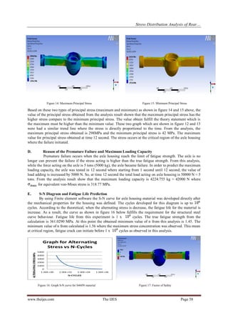 Stress Distribution Analysis of Rear Axle Housing by using Finite ...
