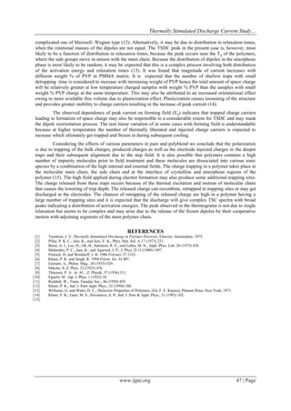 Thermally Stimulated Discharge Current study of PMMA:PVP blends | PDF