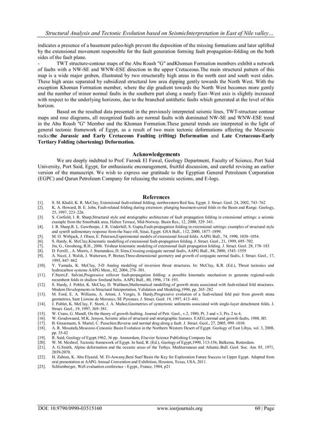 Structural Analysis And Tectonic Evolution Based On Seismic