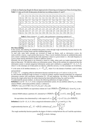 A Study in Employing Rough Set Based Approach for Clustering on Categorical Time-Evolving Data | PDF