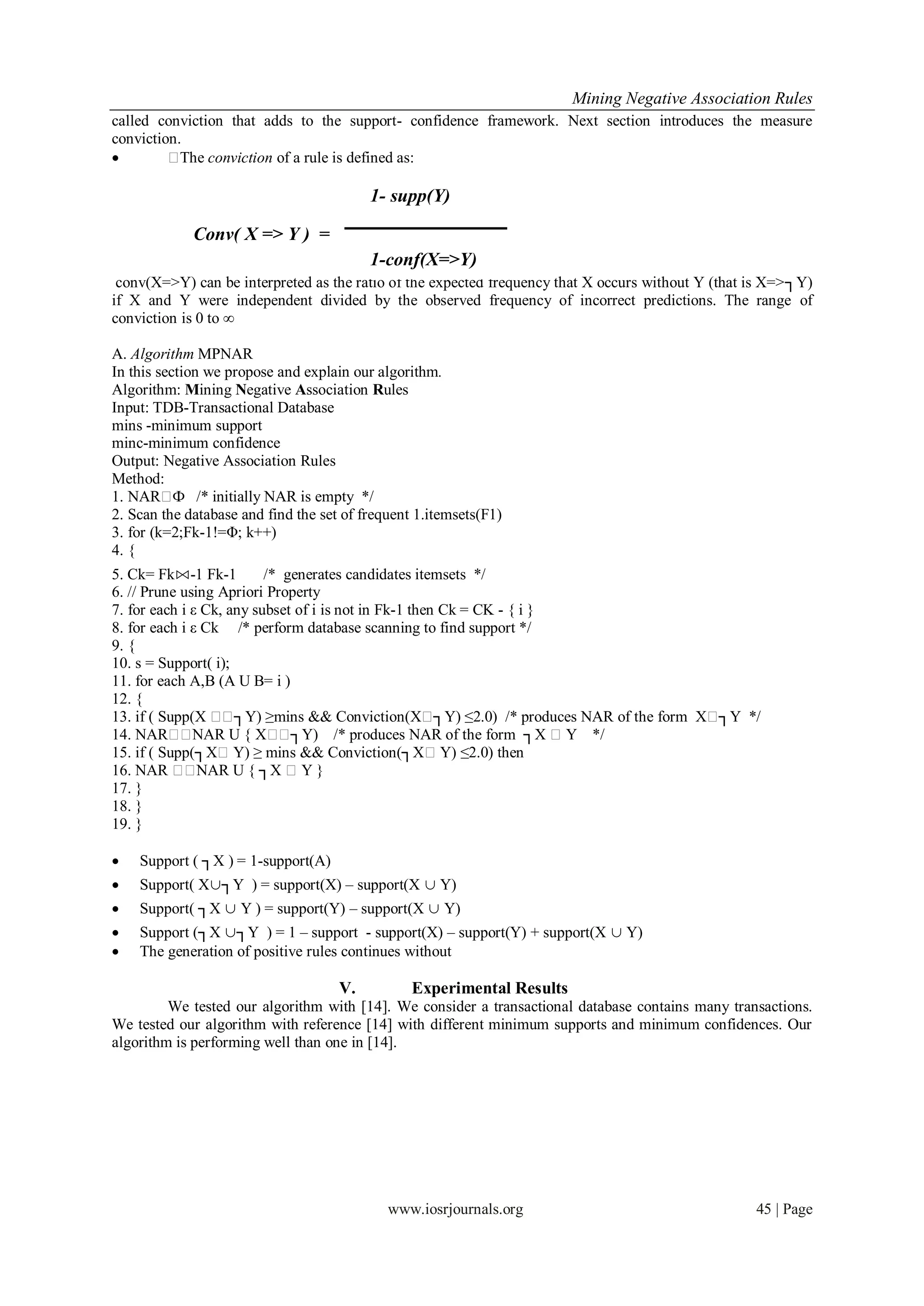 Mining Negative Association Rules | PDF