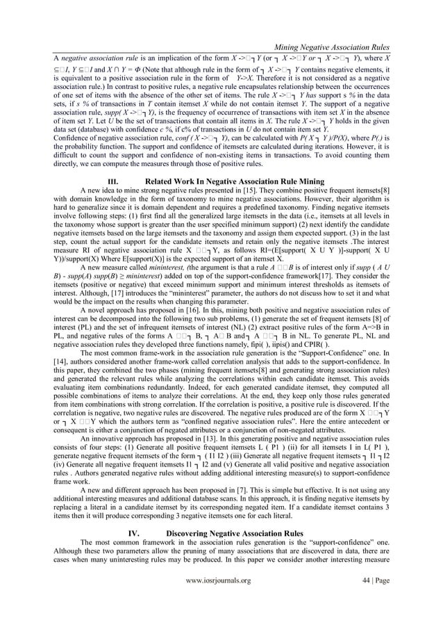 Mining Negative Association Rules | PDF