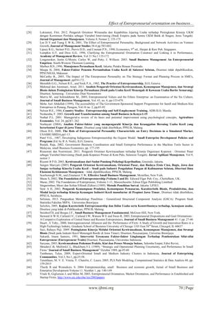 Effect of Entrepreneurial orientation on business performance moderated by Government Policy ...