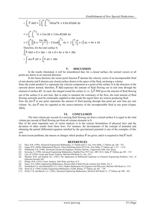 Establishment of New Special Deductions from Gauss Divergence Theorem ...