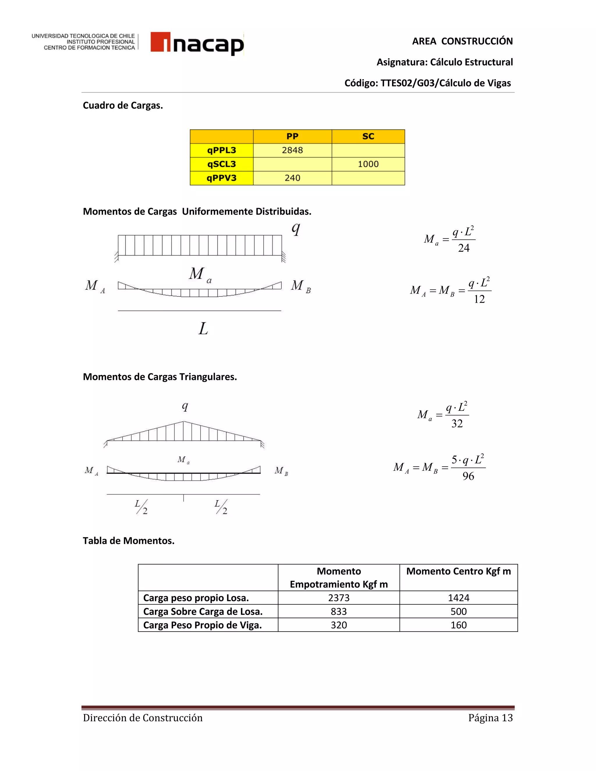 G03 calculo estructural._calculo_de_vigas | PDF