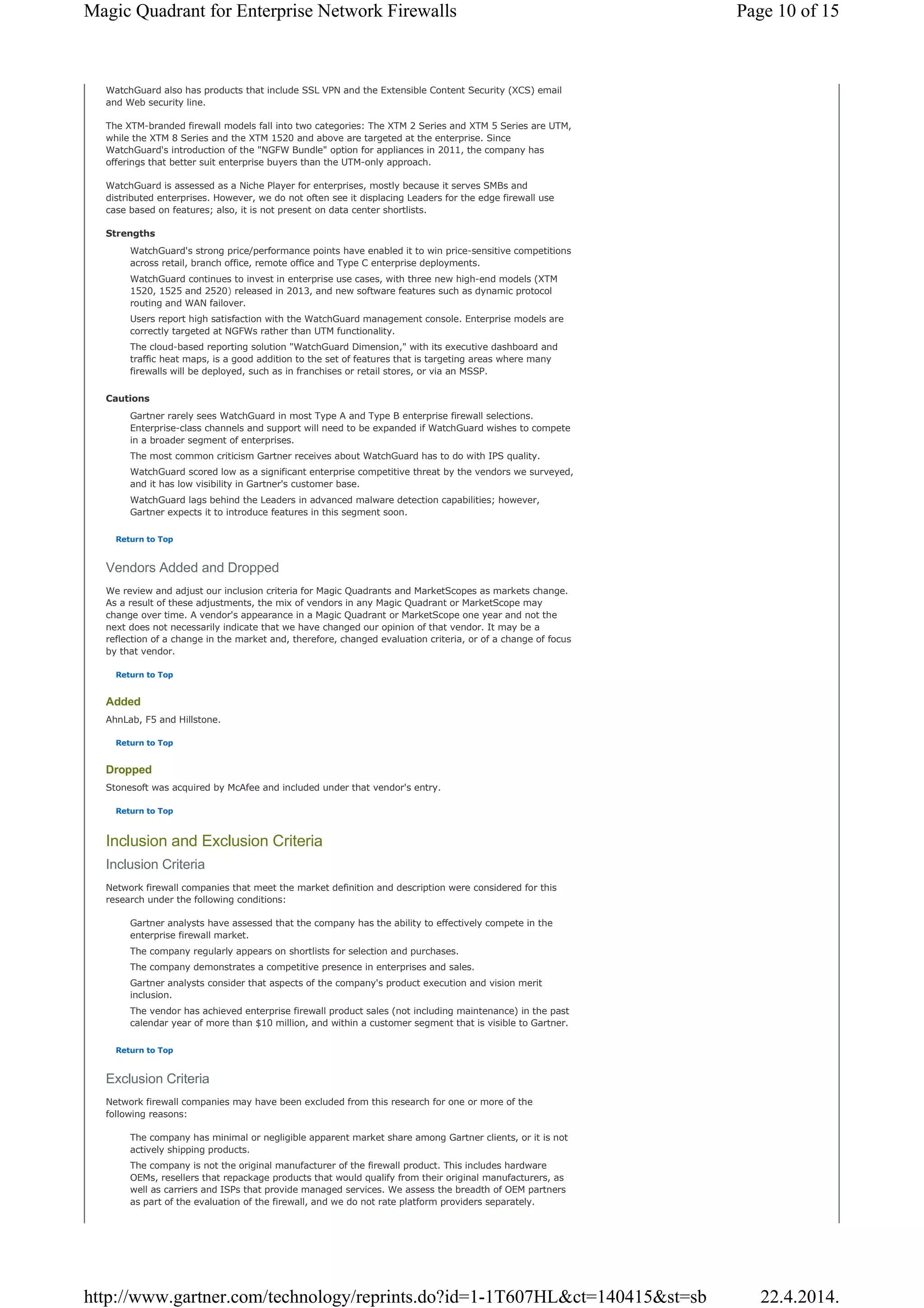 G04.2014 magic quadrant for enterprise network | PDF