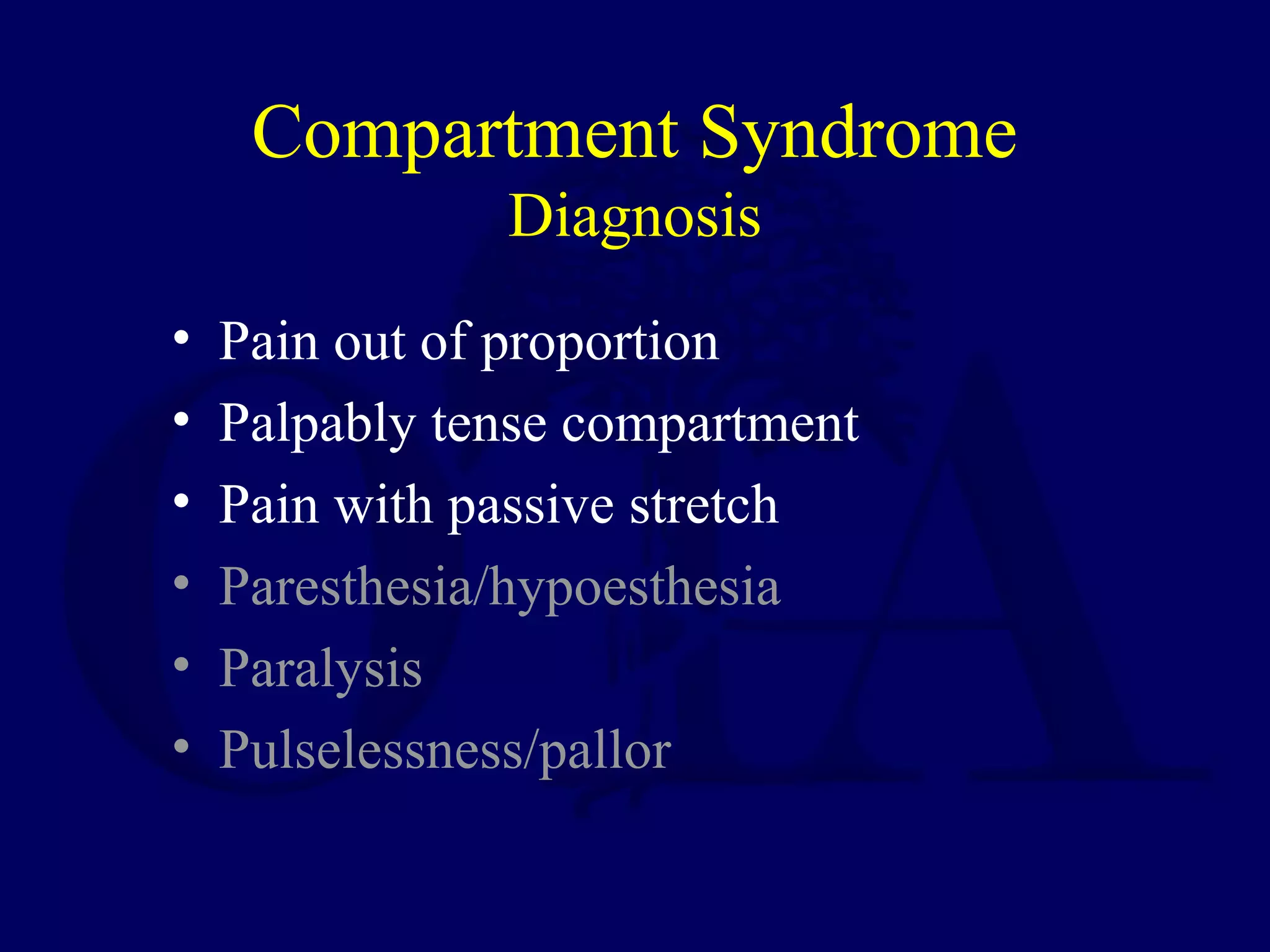 G04 compartment syndrome | PPT