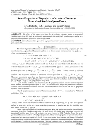 Some Properties of M-projective Curvature Tensor on Generalized Sasakian-Space-Forms | PDF