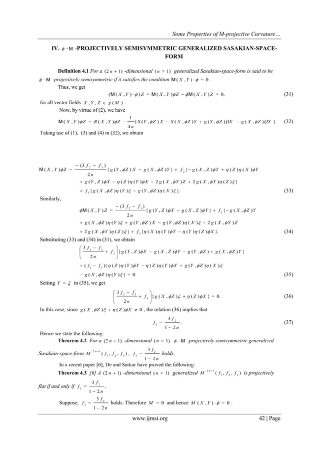 Some Properties of M-projective Curvature Tensor on Generalized Sasakian-Space-Forms | PDF