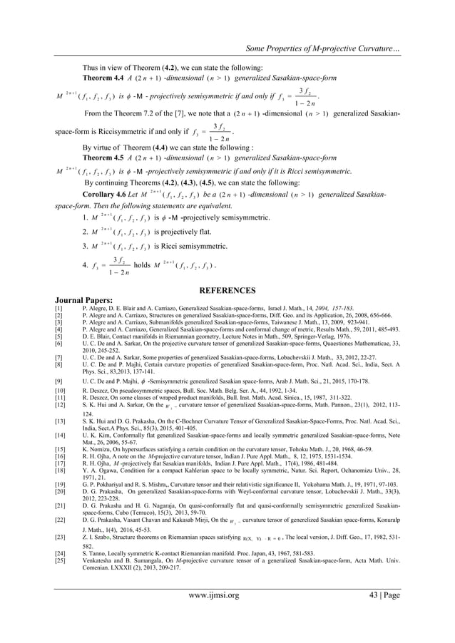 Some Properties of M-projective Curvature Tensor on Generalized Sasakian-Space-Forms | PDF