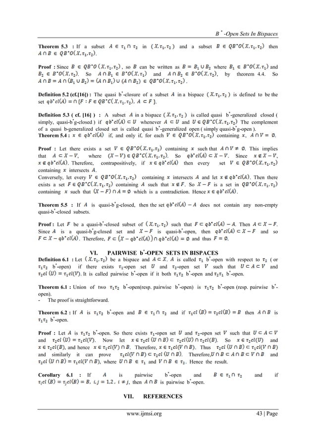 b * -Open Sets in Bispaces | PDF