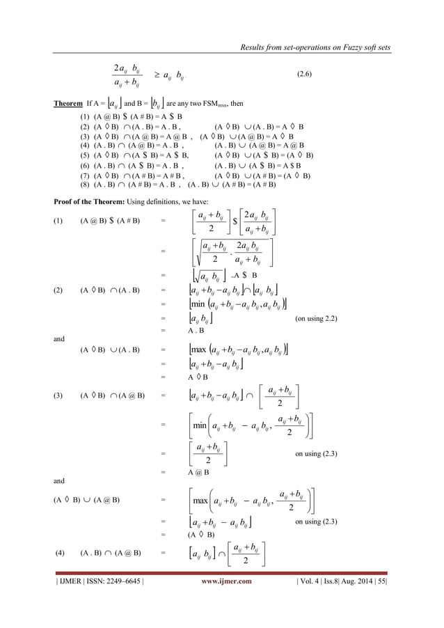 Results from set-operations on Fuzzy soft sets | PDF