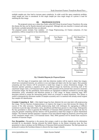 Scale Invariant Feature Transform Based Face Recognition from a Single Sample per Person | PDF