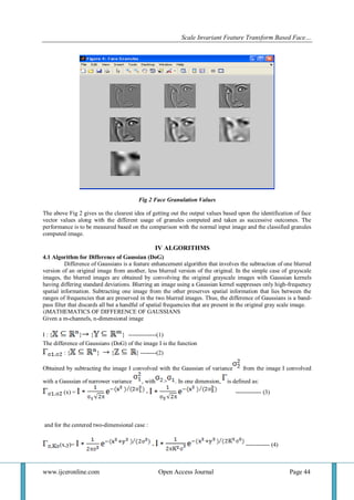 Scale Invariant Feature Transform Based Face Recognition from a Single ...